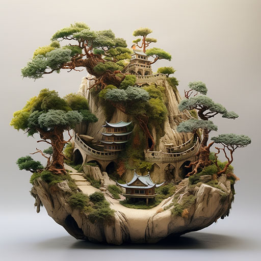 Bonsai Prompt Style for Midjourney & Stable Diffusion • Style Reference
