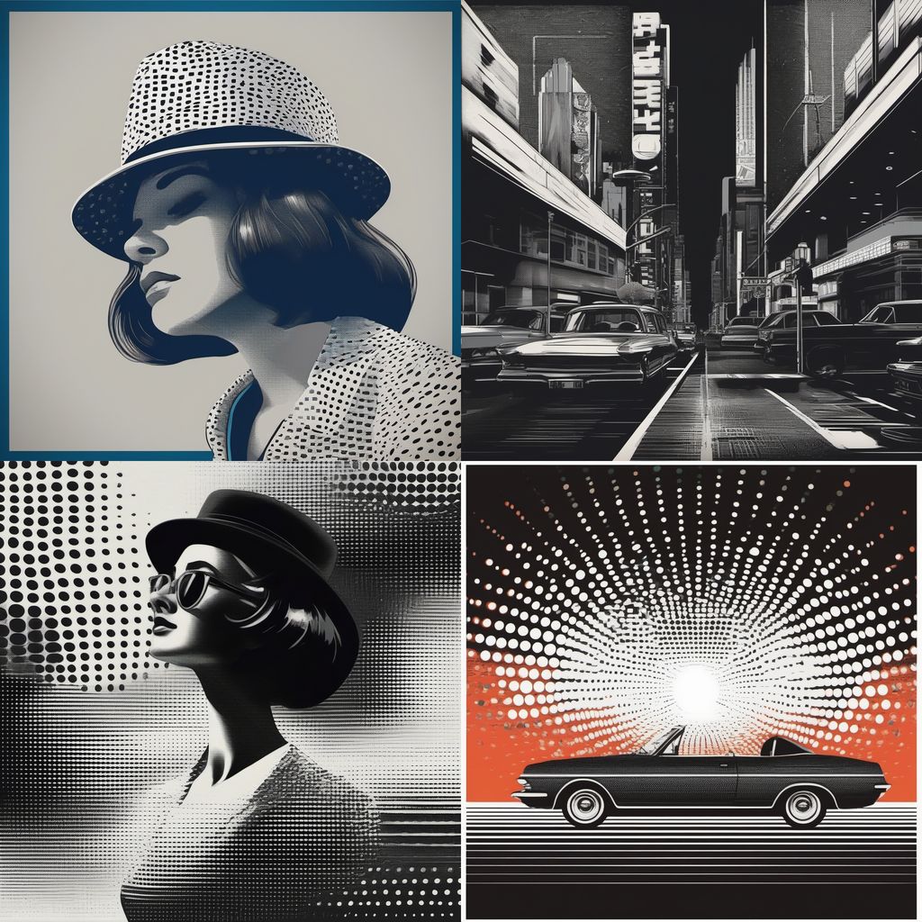 Halftone print Prompt Style for Midjourney & Stable Diffusion • Style ...