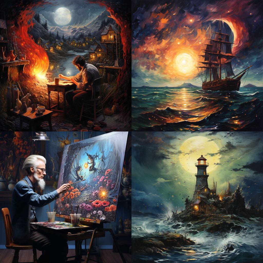 Oil paint Prompt Style for Midjourney & Stable Diffusion • Style Reference