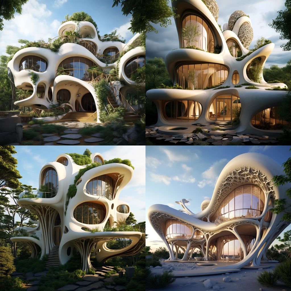 Organic architecture Prompt Style for Midjourney & Stable Diffusion
