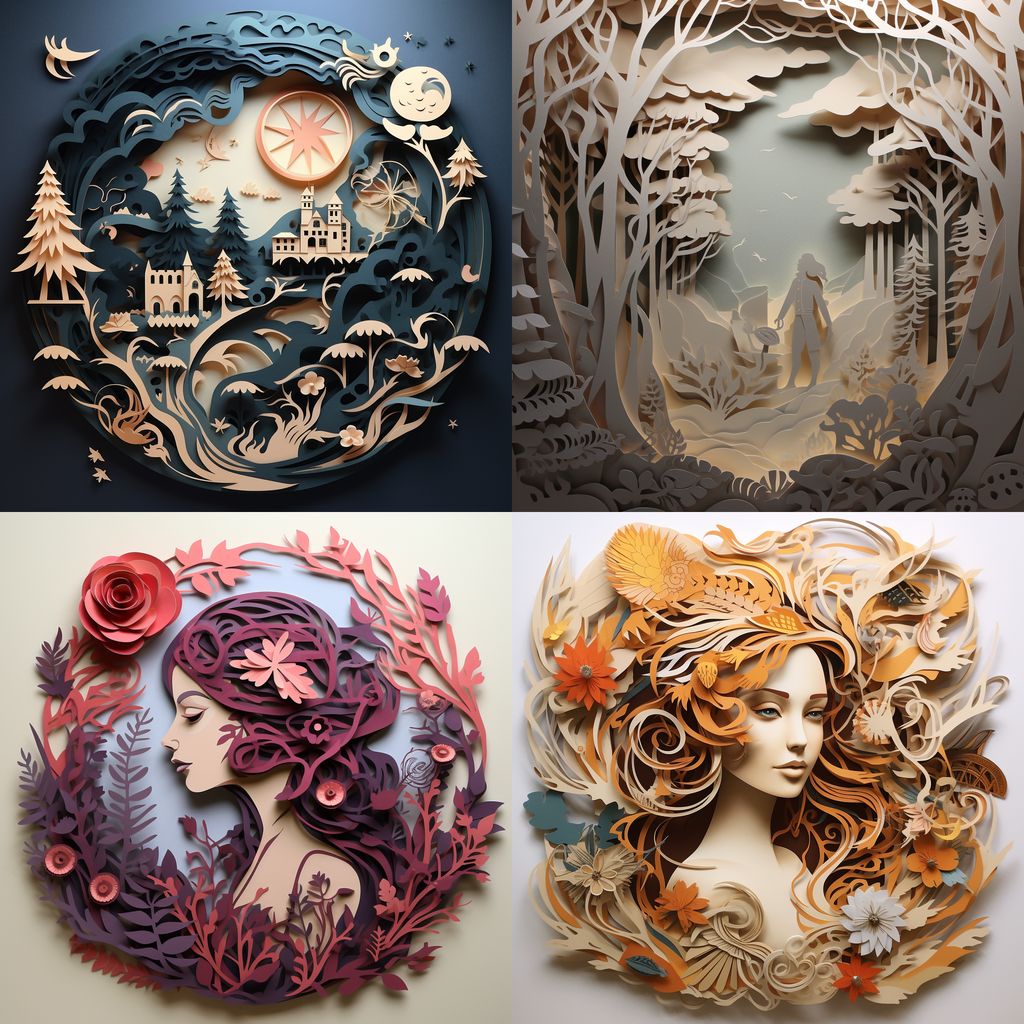 Paper cutout Prompt Style for Midjourney & Stable Diffusion • Style ...