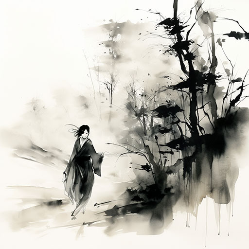 Sumi-e drawing Prompt Style for Midjourney & Stable Diffusion • Style ...